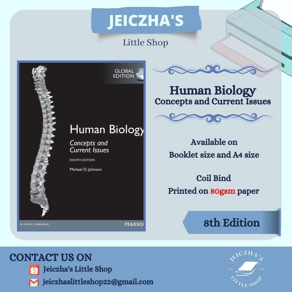Human Biology: Concepts and Current Issues [8th Edition] | Shopee ...
