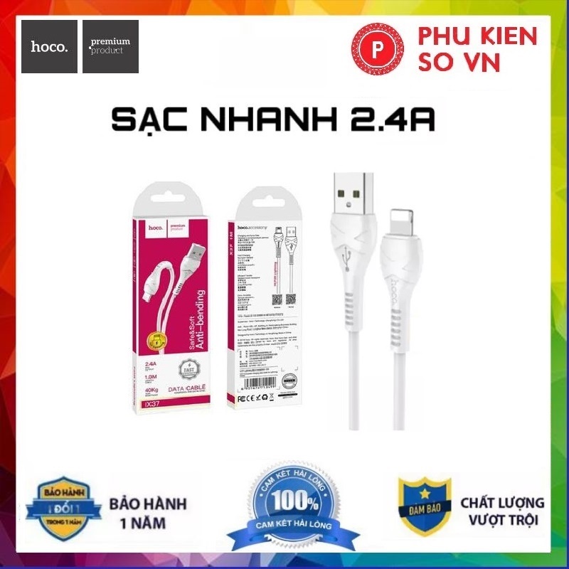 Genuine Hoco X37 Fast Charging Cable - 1M anti-break Umbrella Fast ...