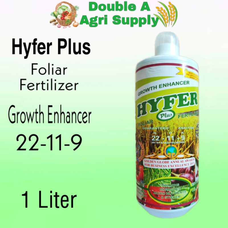 Hyfer Plus Liquid / Foliar Fertilizer With Sticker 1 Liter | Shopee ...