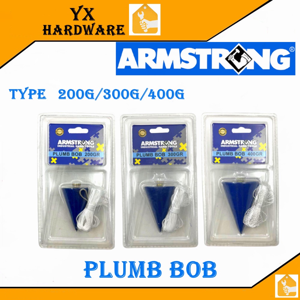 ARMSTRONG PLUMB BOB 200G 300G 400G High Quality 1pc | Shopee Philippines