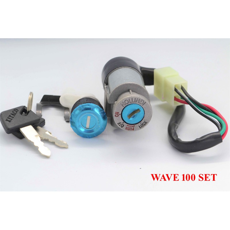 Unisun Ignition Switch Wave 100 Set 4pin | Shopee Philippines
