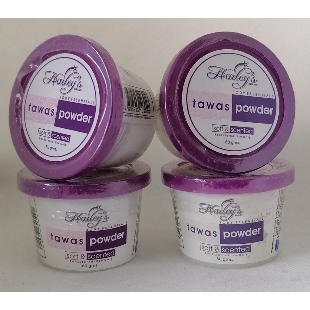 HAILEY'S TAWAS POWDER SOFT & SCENTED 50 GRAMS/ 6 PCS | Shopee Philippines