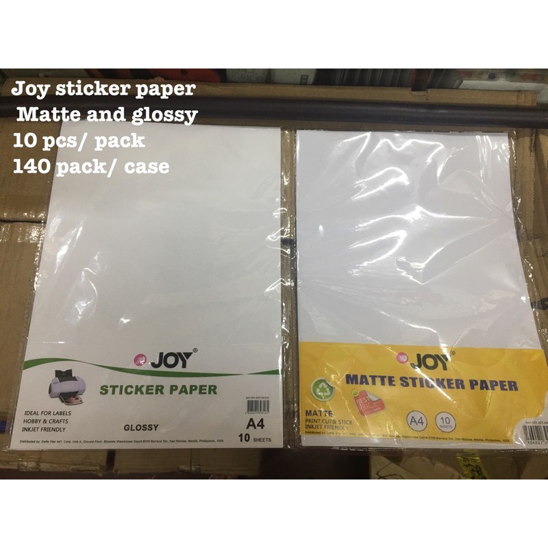 Joy Sticker Paper (10 pcs) | Shopee Philippines