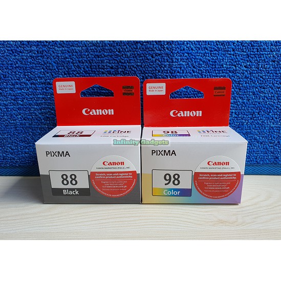 Genuine Canon Pixma PG-88 and CL-98 Ink Cartridge (set) for E500 / E510 ...