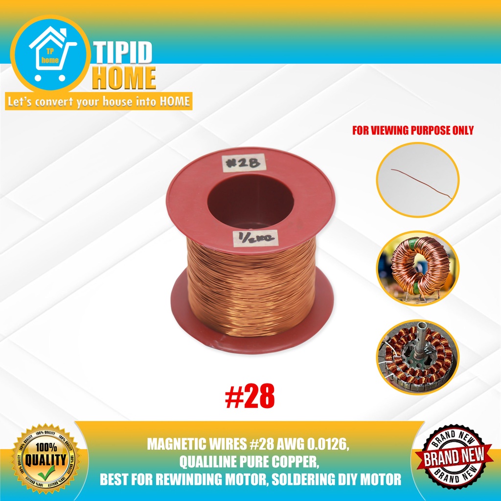 MAGNETIC WIRES #28 AWG 0.0126", QUALILINE PURE COPPER, BEST FOR ...