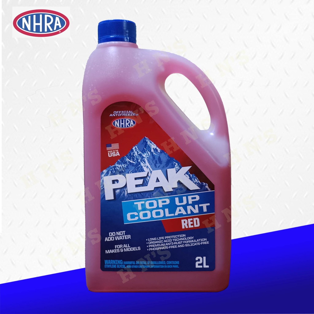PEAK Top Up Long Life Coolant RED 2L ( 2 Liters ) | Shopee Philippines
