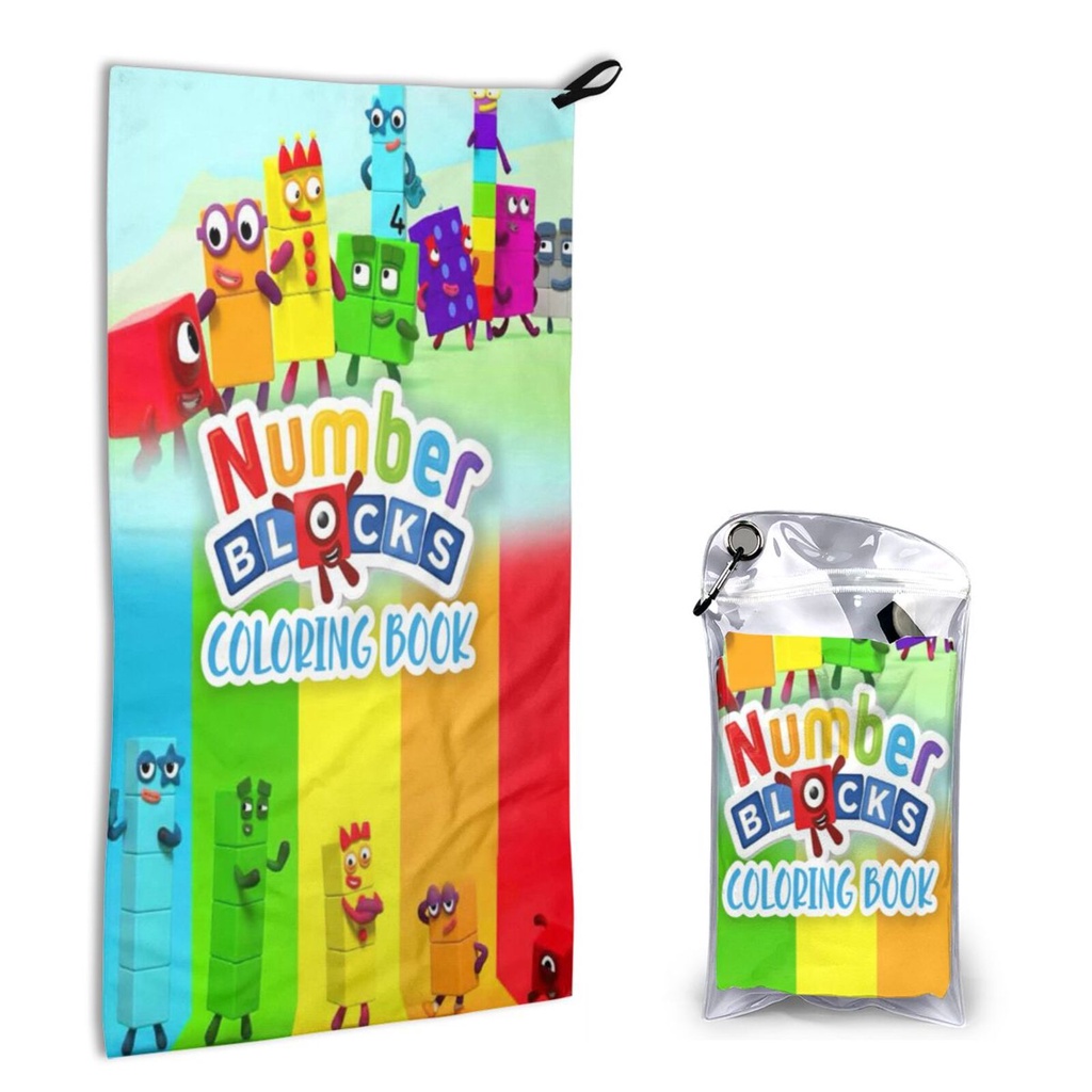 Numberblocks Coloring Book 40*80 CM Adult Child Bath and Beach Quick ...