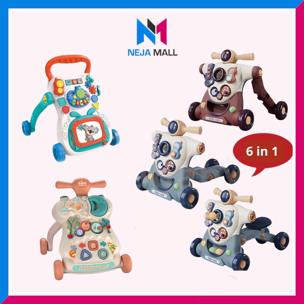 NEJA Musical Baby Walker Baby Walkers Learning Walker Baby Push Walker ...