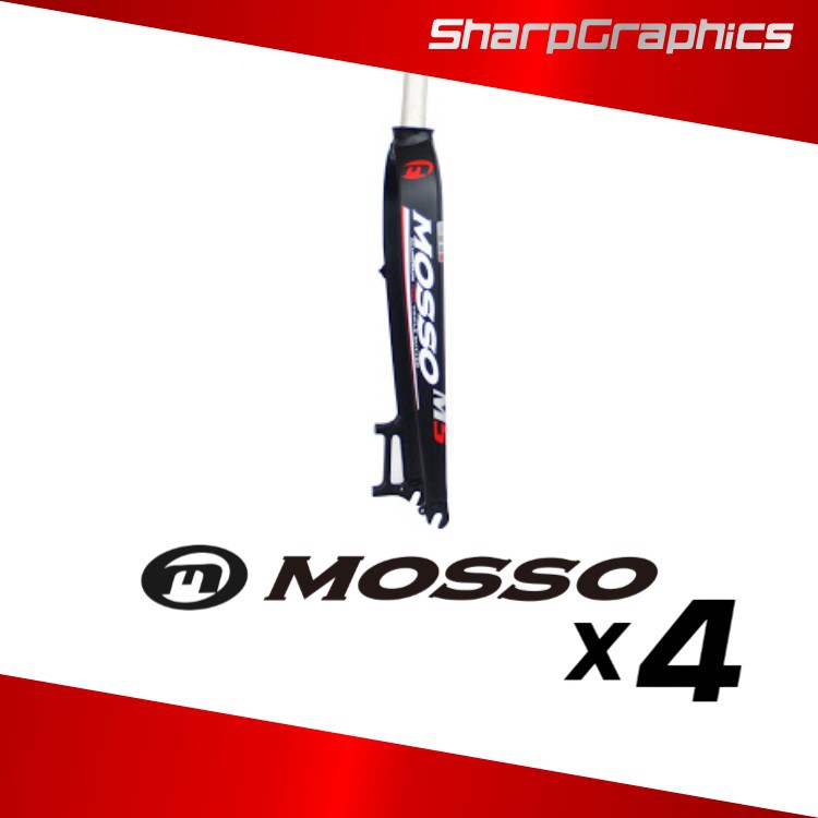 STICKER DECAL ONLY MOSSO BIKE FORK BRAND | Shopee Philippines