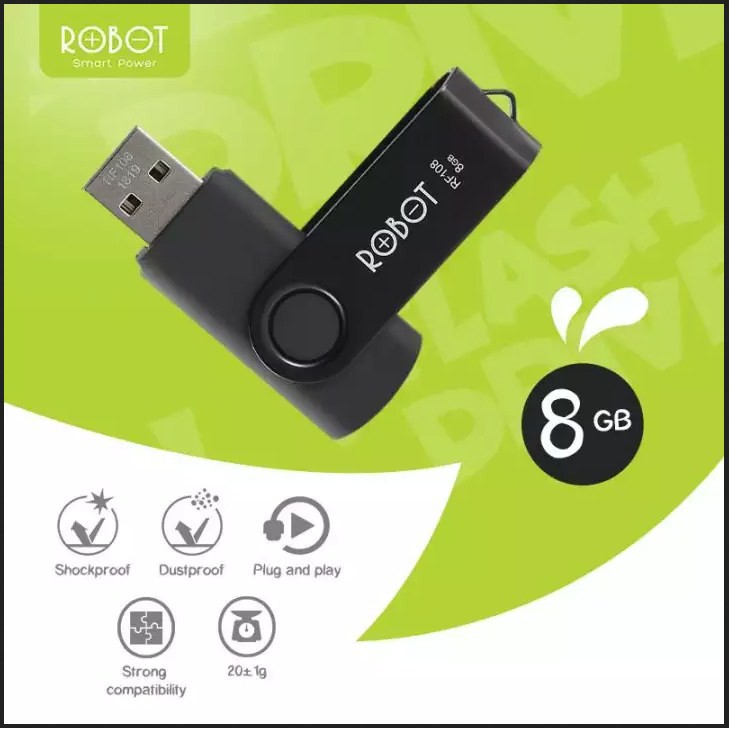 Flashdisk ROBOT BLACK EDITION | Shopee Philippines