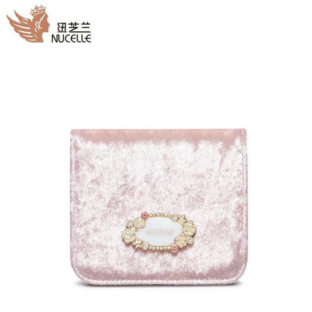 162 Nucelle Wallet/Short Beautiful Pink Velvet Premium Grade Work ...