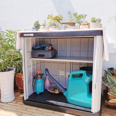 Japan Alice balcony garden outdoor cabinet sunscreen rainproof tool ...