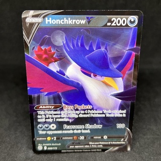 Pokemon TCG Honchkrow V Ultra Rare 088/172 2022 Sword & Shield ...