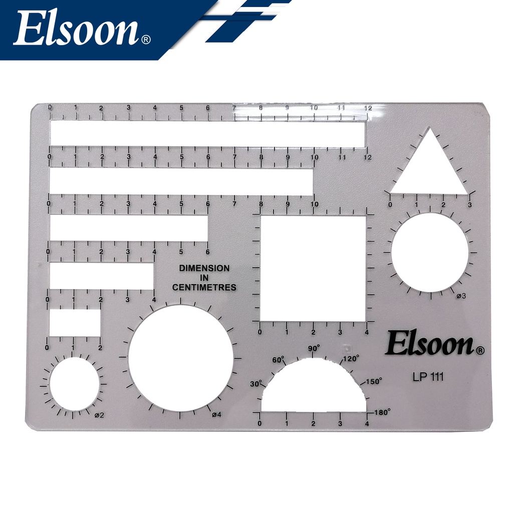 Elsoon LP111 Ruler Drawing Template | Shopee Philippines