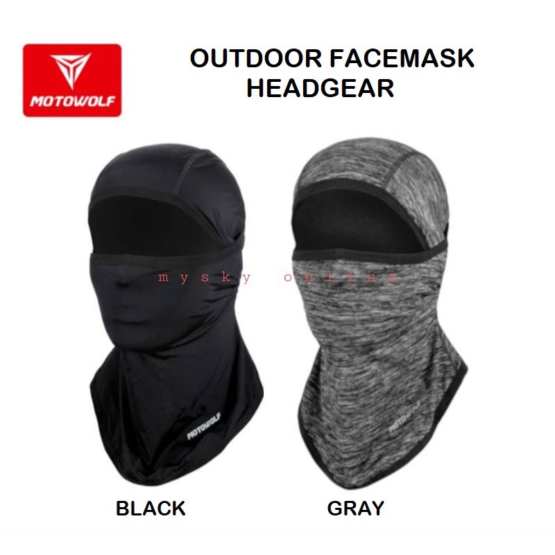 Original MOTOWOLF® Balaclava Hood MDL1904 Outdoor Head Gear Face Mask ...