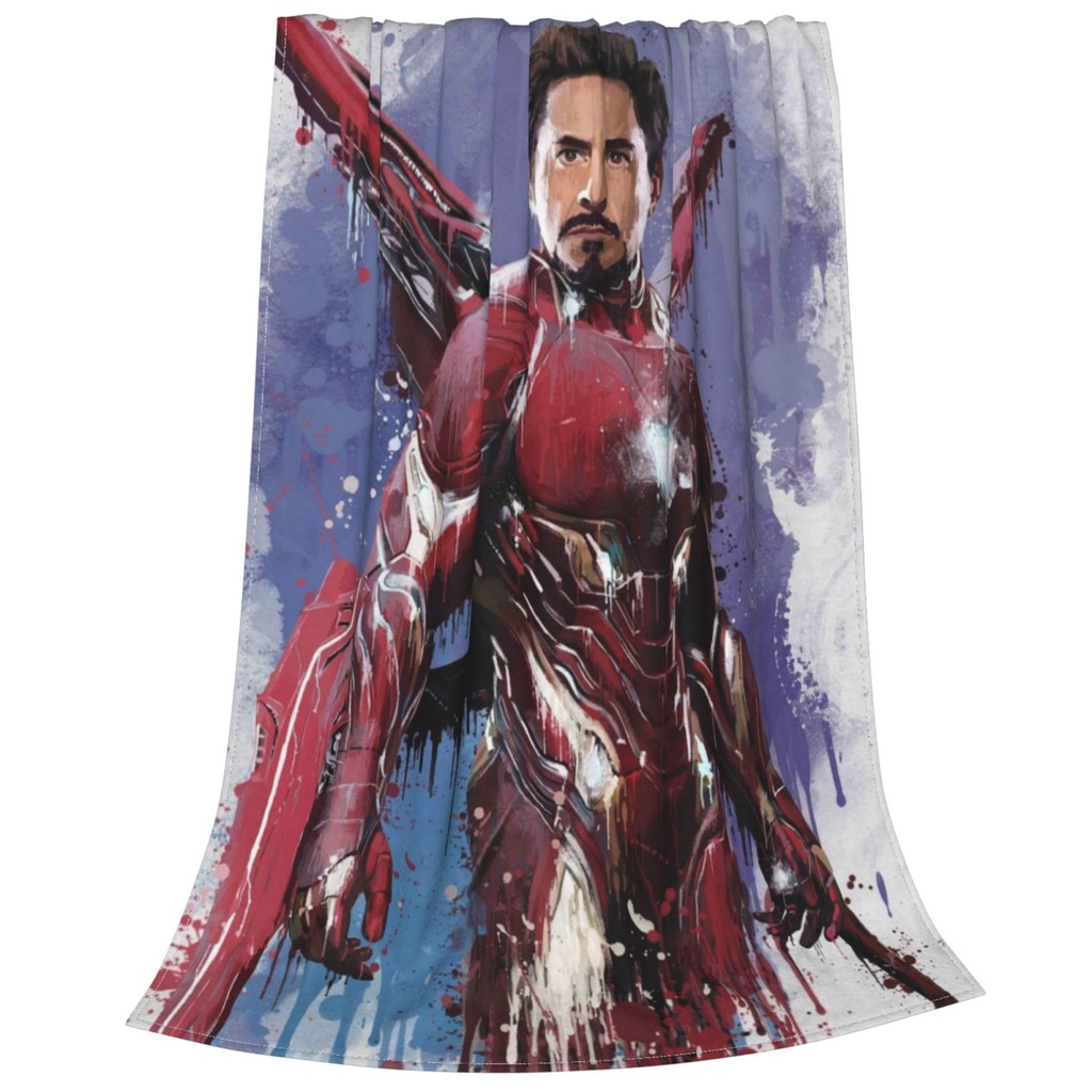 Marvel The Avengers Iron Man Flannel Printed Sleeping Blanket JENNIE ...