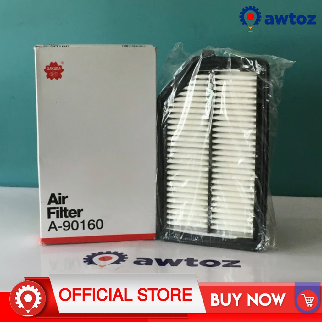 Sakura Air Filter A90160 For Honda City, BRV, HRV, Jazz | Shopee ...
