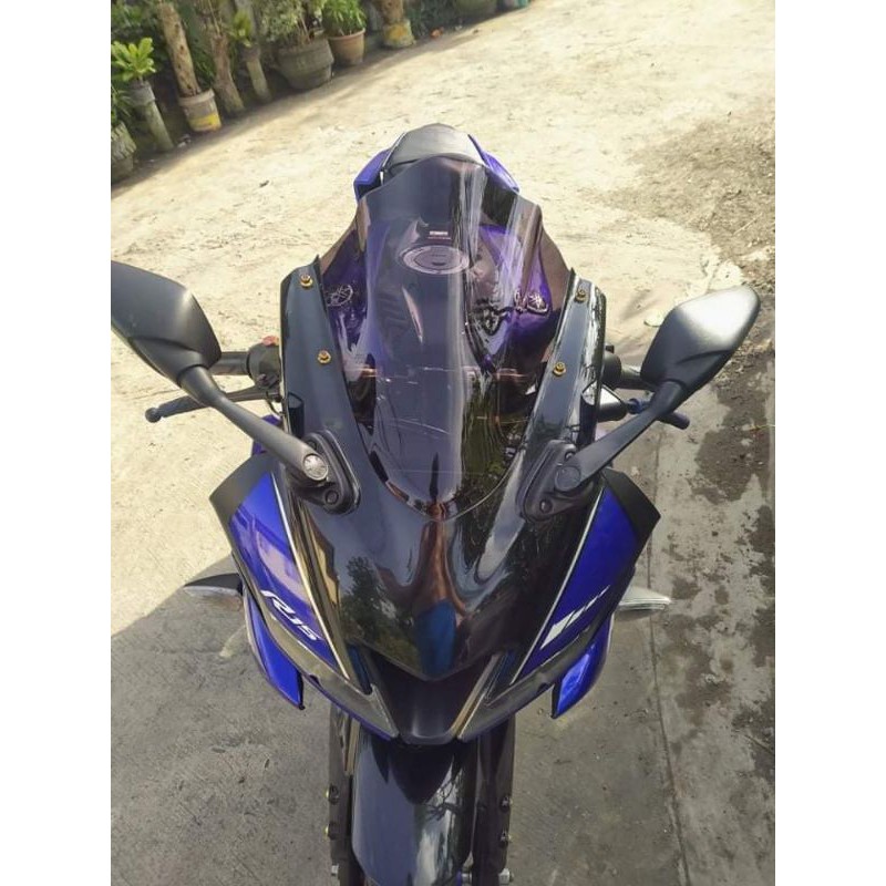 R15 version 3 windshield double bubble ( acrilyc) | Shopee Philippines