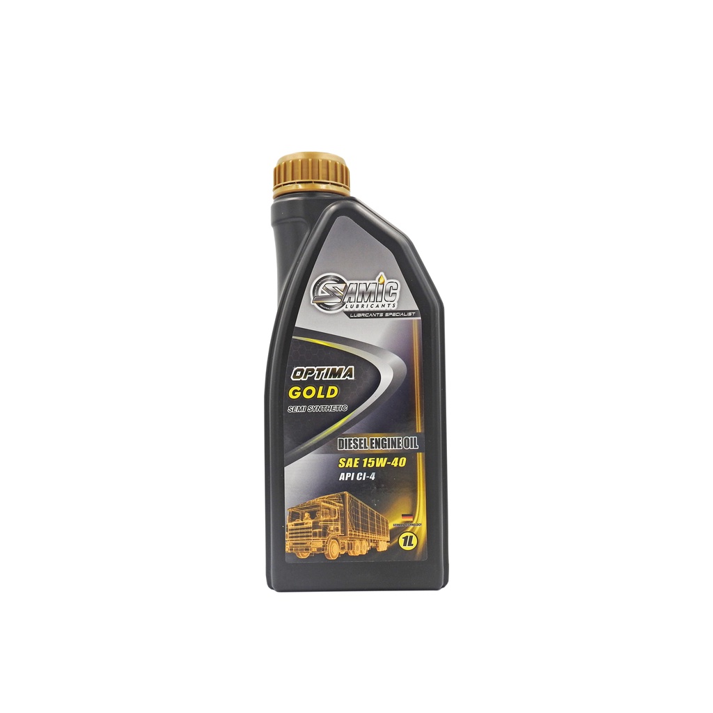 Samic Optima Gold CI-4 15W40 Semi-Synthetic Diesel Engine Oil (1 Liter ...