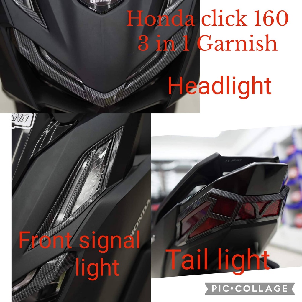Honda Click 160 3 in 1 garnish headlight | Shopee Philippines