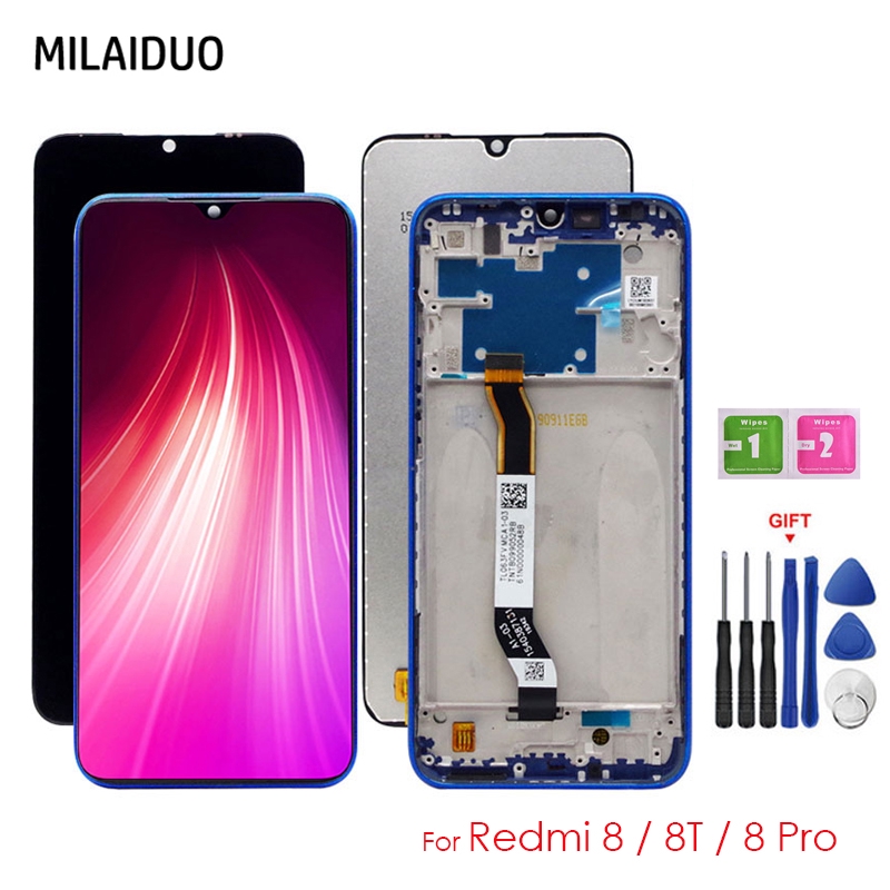 Original For Redmi Note 8 8T 8 Pro LCD Display Screen Touch Digitizer Assembly Display For Redmi ...