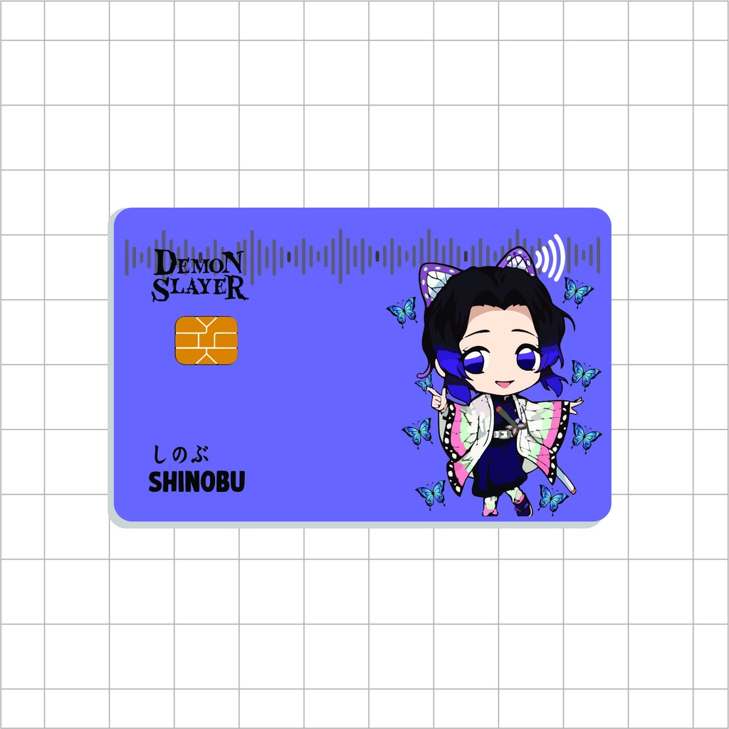 DEMON SLAYER ATM BEEP DEBIT BANK Card Skin Stickers | APSLAYX BBG ...