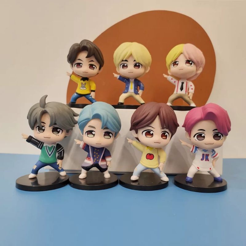 Bts KPOP stars figure set 7 Bt21 BTS Idol Toy Miniature Display BTS ...