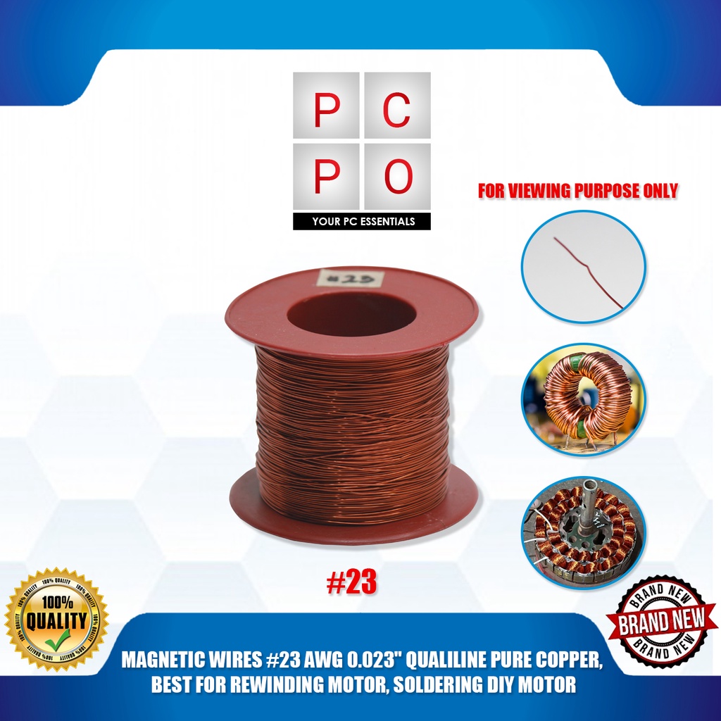 MAGNETIC WIRES #23 AWG 0.023", QUALILINE PURE COPPER, BEST FOR ...