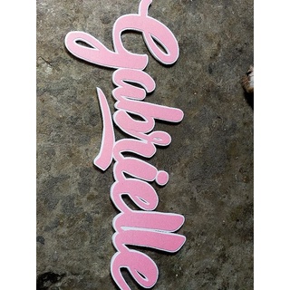 PRICE IS PER LETTER Styro Name-Letter backdrop Cursive-Design | Shopee ...