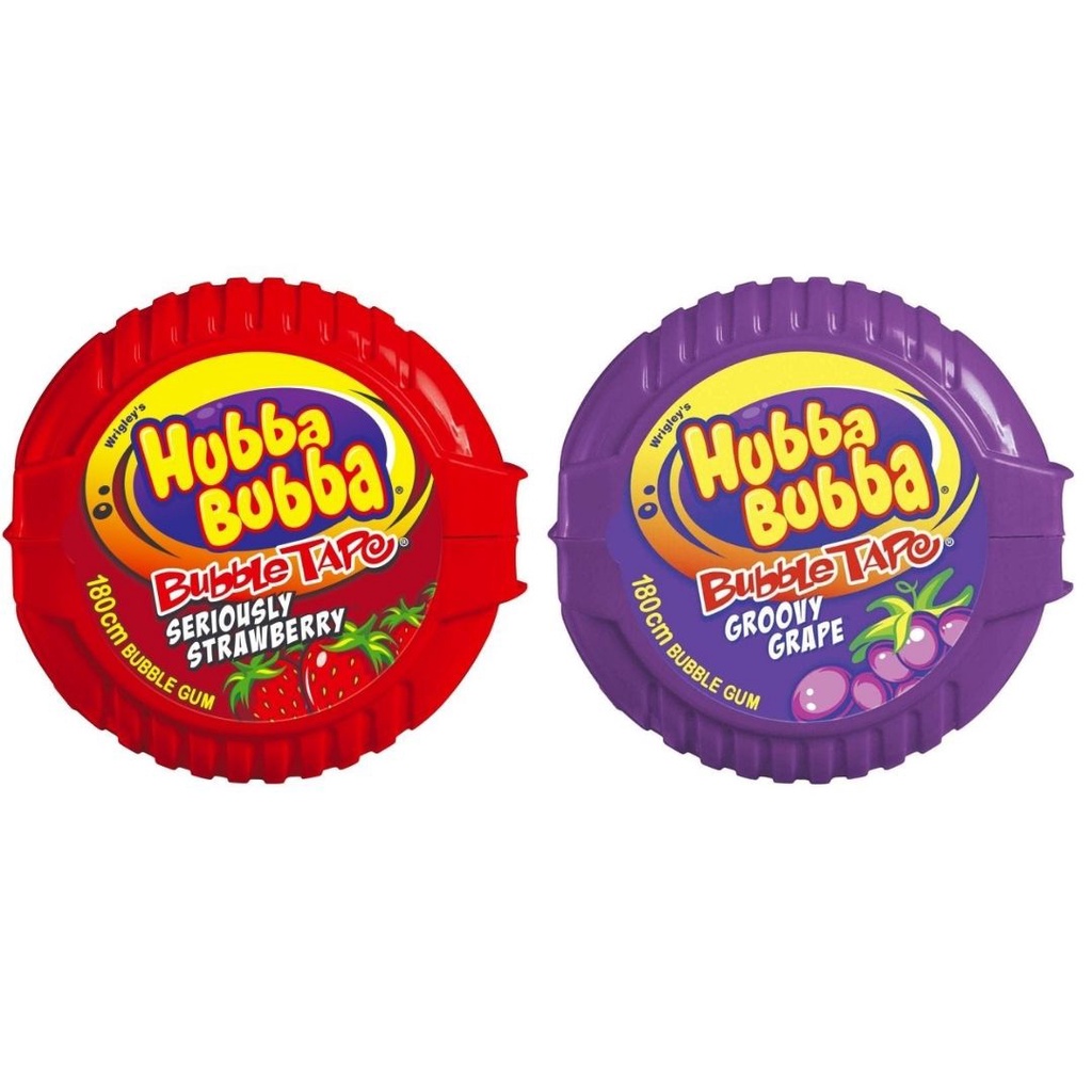 Hubba Bubba Bubble Gum Tape Groovy Grape / Seriously Strawberry ...