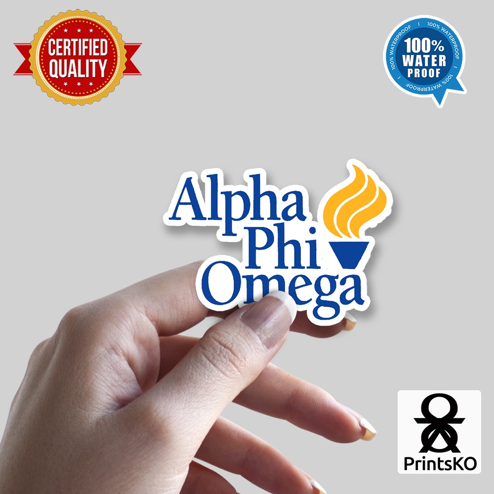 Alpha Phi Omega Water Proof Stickers - Design | Shopee Philippines