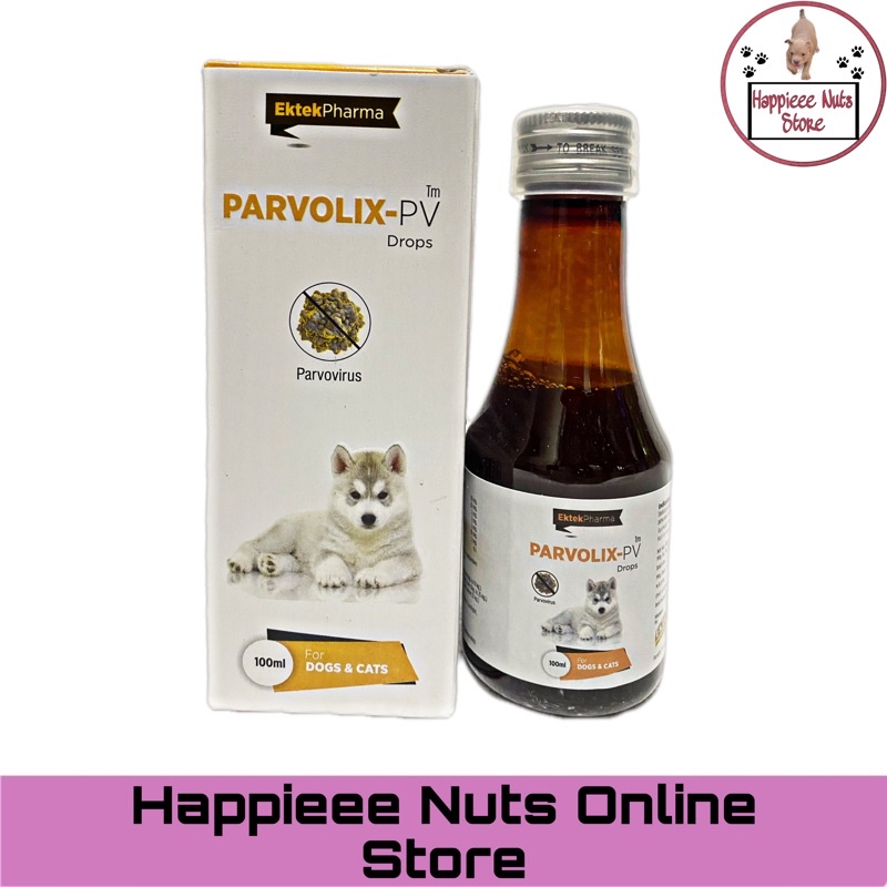 100mL Parvolix-Pv Drops Anti-Parvovirus for Dogs Cats Ektek pharma ...