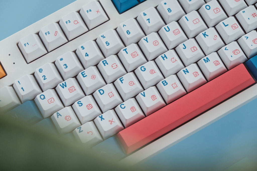 GMK PING Keycap, 134 Keys PBT Keycaps Cherry Profile DYE-SUB ...
