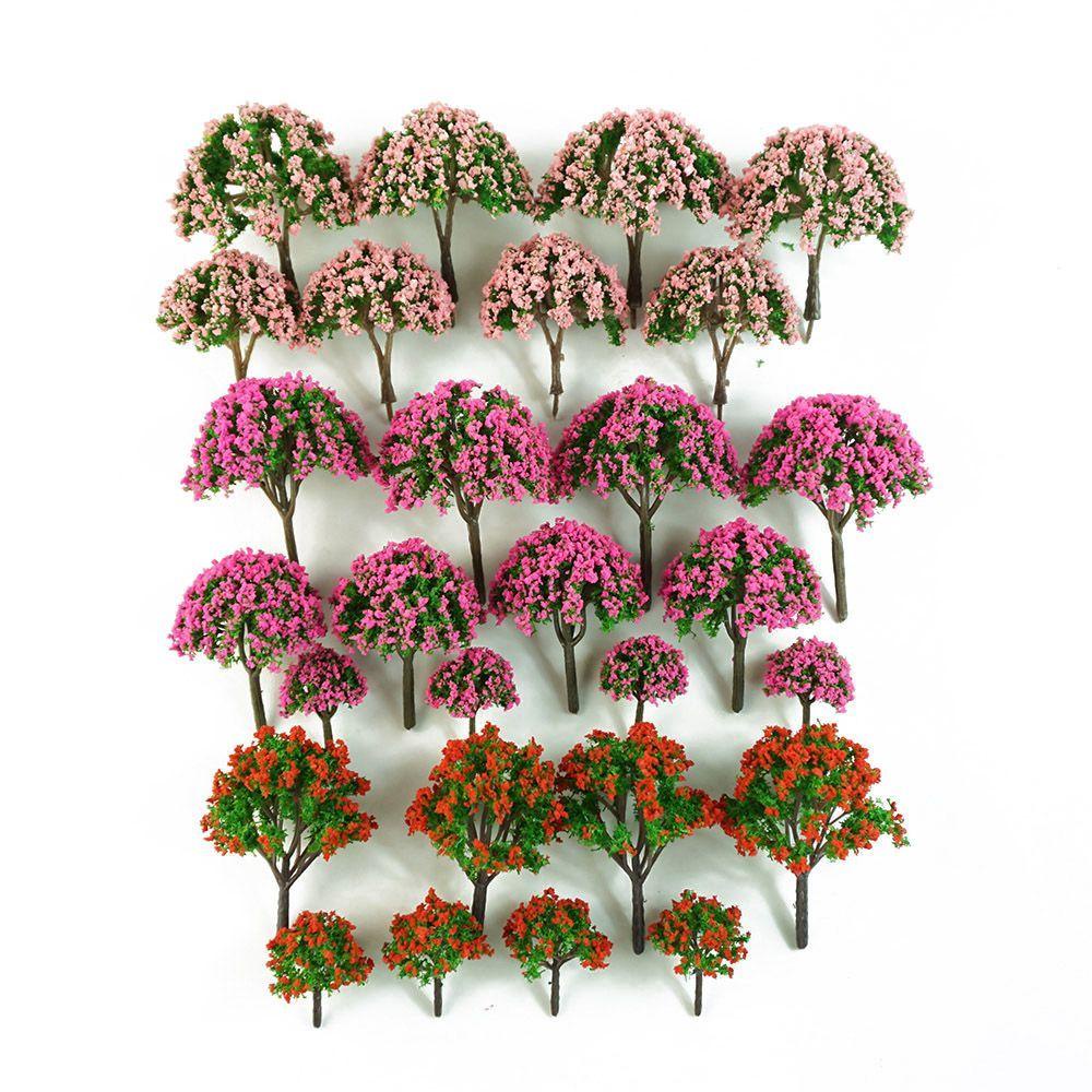 PISTACHIO 30PCS Model Trees Scale Transparence Toys DIY Railroad ...