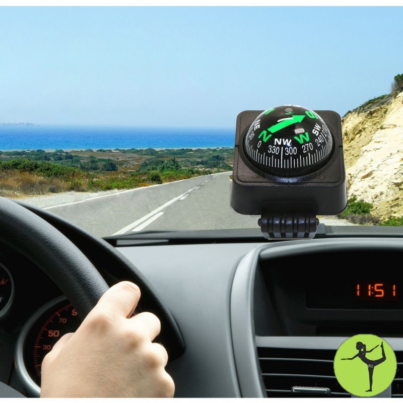 Adjustable Navigation Dashboard Car Compass Cycling Hiking Direction ...