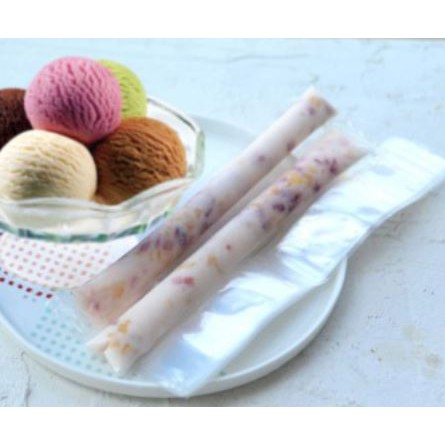 100pcs Ice Popsicle Ice Candy Pouch Tube Resealable Ice candy packaging ...