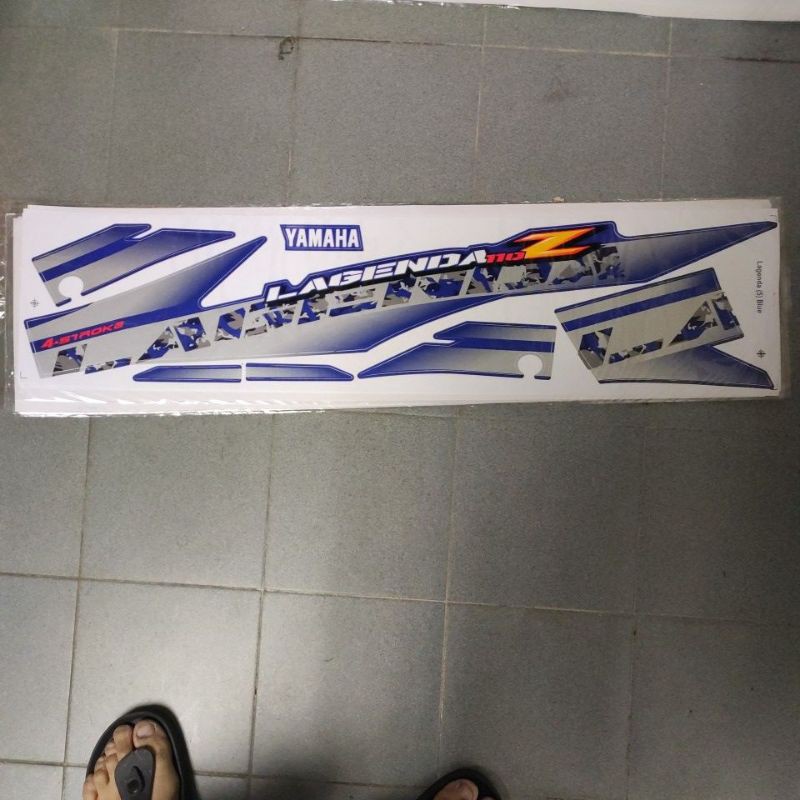 Stiker sticker body stripe cover set (5) yamaha lagenda110z lagenda ...