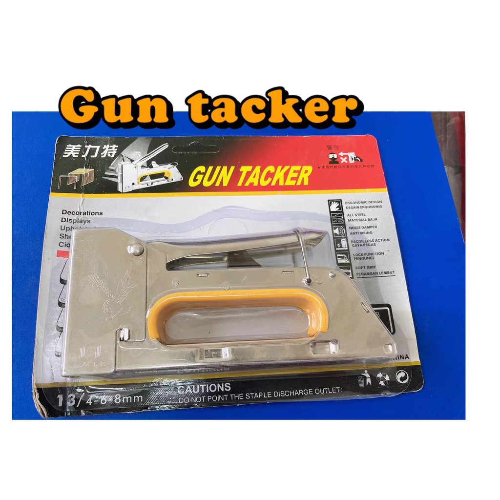 COD Powerful gun tacker manual nail gun tacker | Shopee Philippines