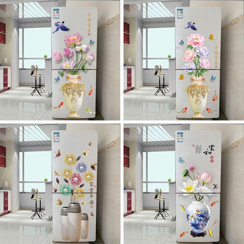 【wuxiang】Chinese style refrigerator stickers refurbished self-adhesive ...