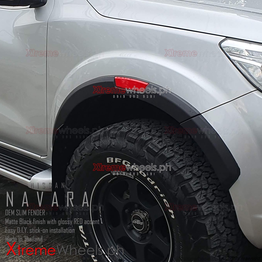 Navara 2015-2020 Slim Pro4x Designed Thailand Made Fender Flare Matte ...