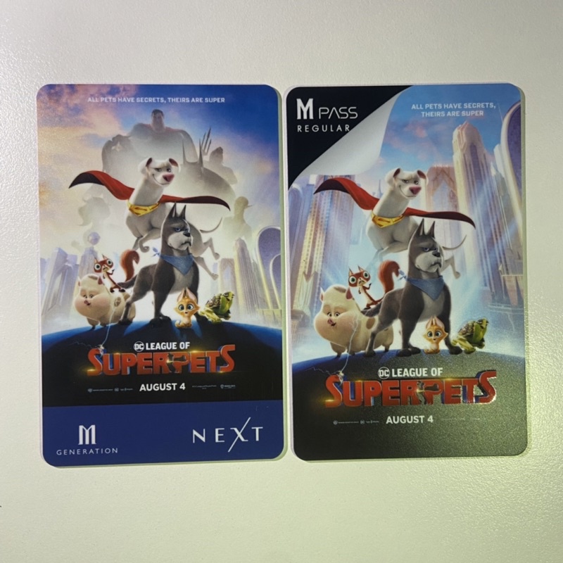 M Gen/Pass Regular Card With DC League of Superpets Design From Major Cineplex | Shopee Philippines