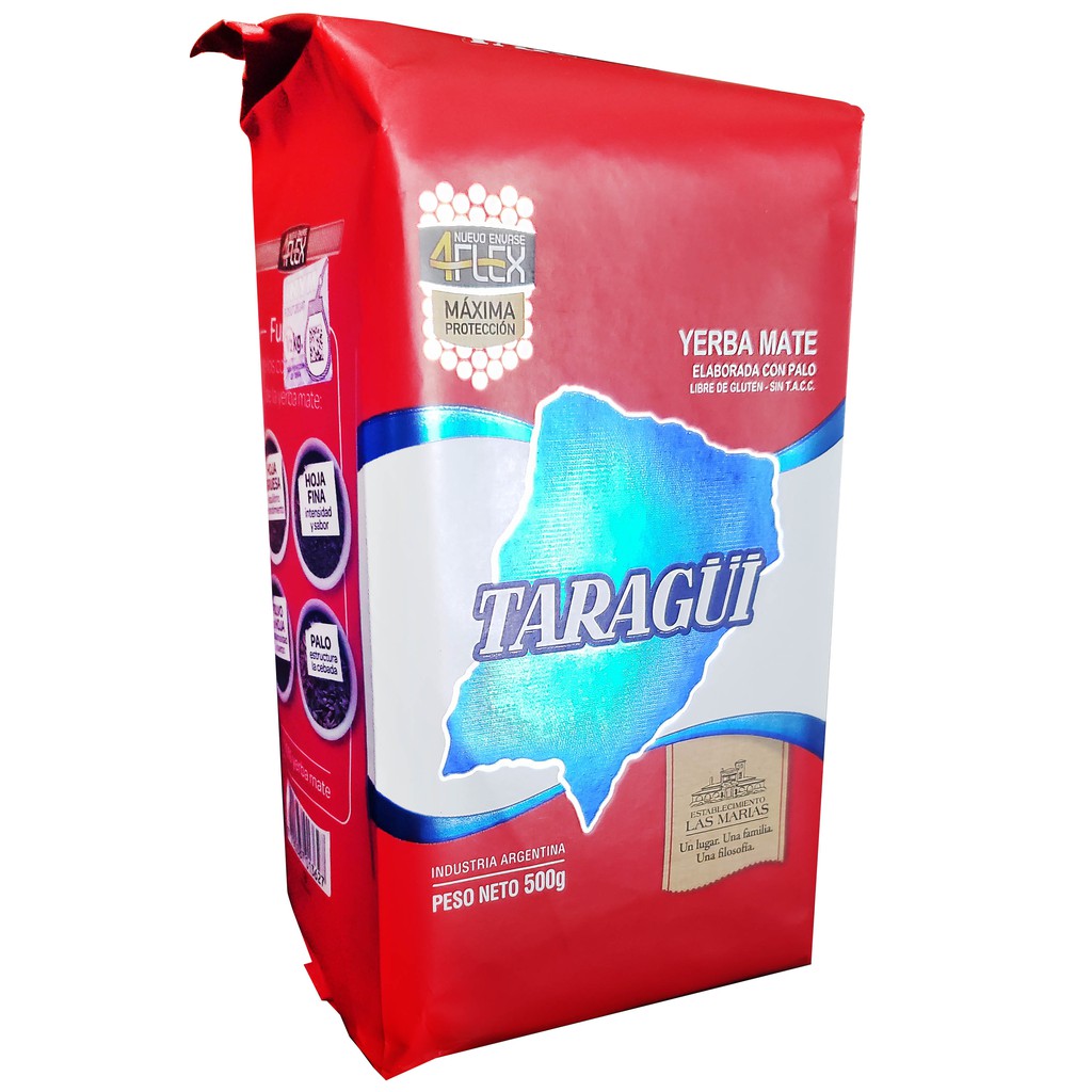 Yerba Mate Taragui Red Con Palo (Authentic) 500g/1kg Loose Leaf Herbal ...