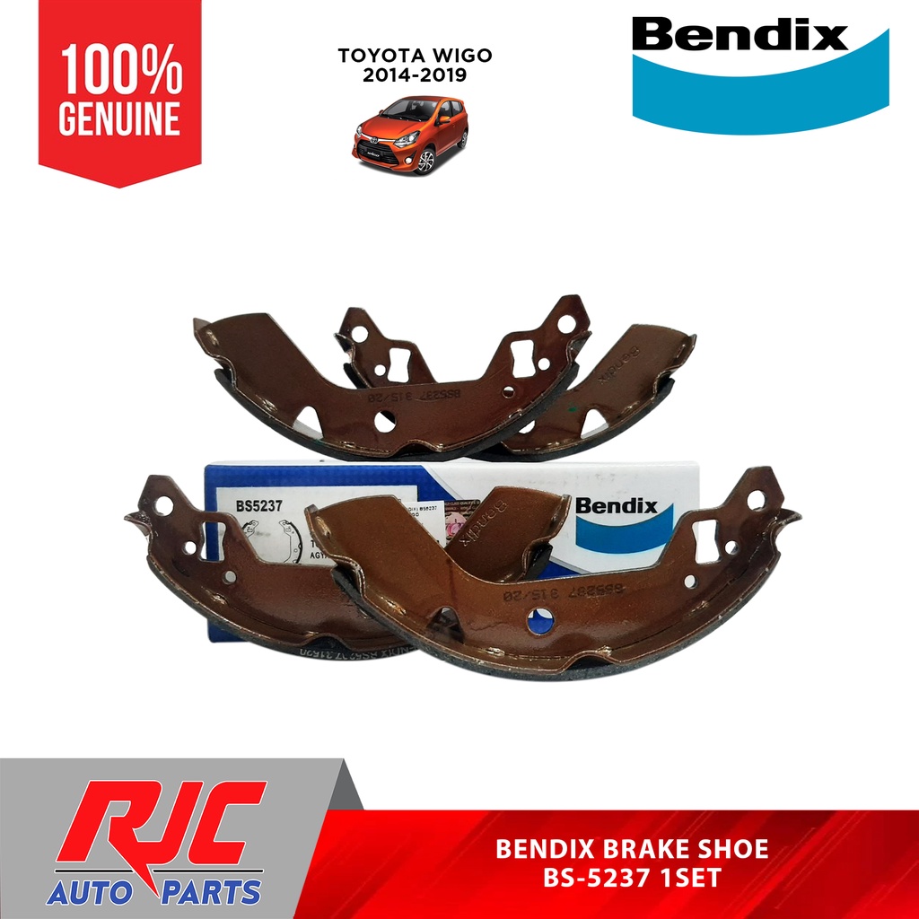 Bendix Bs-5237 Brake Shoe For Toyota Wigo 2014-2019 1Set | Shopee ...