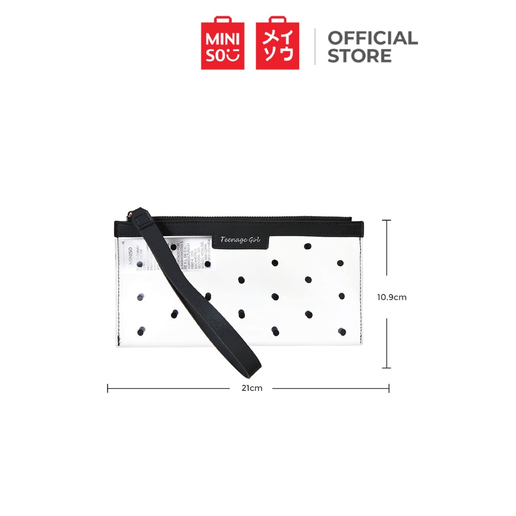 Miniso Transparent Pouch Bag (Black) | Shopee Philippines