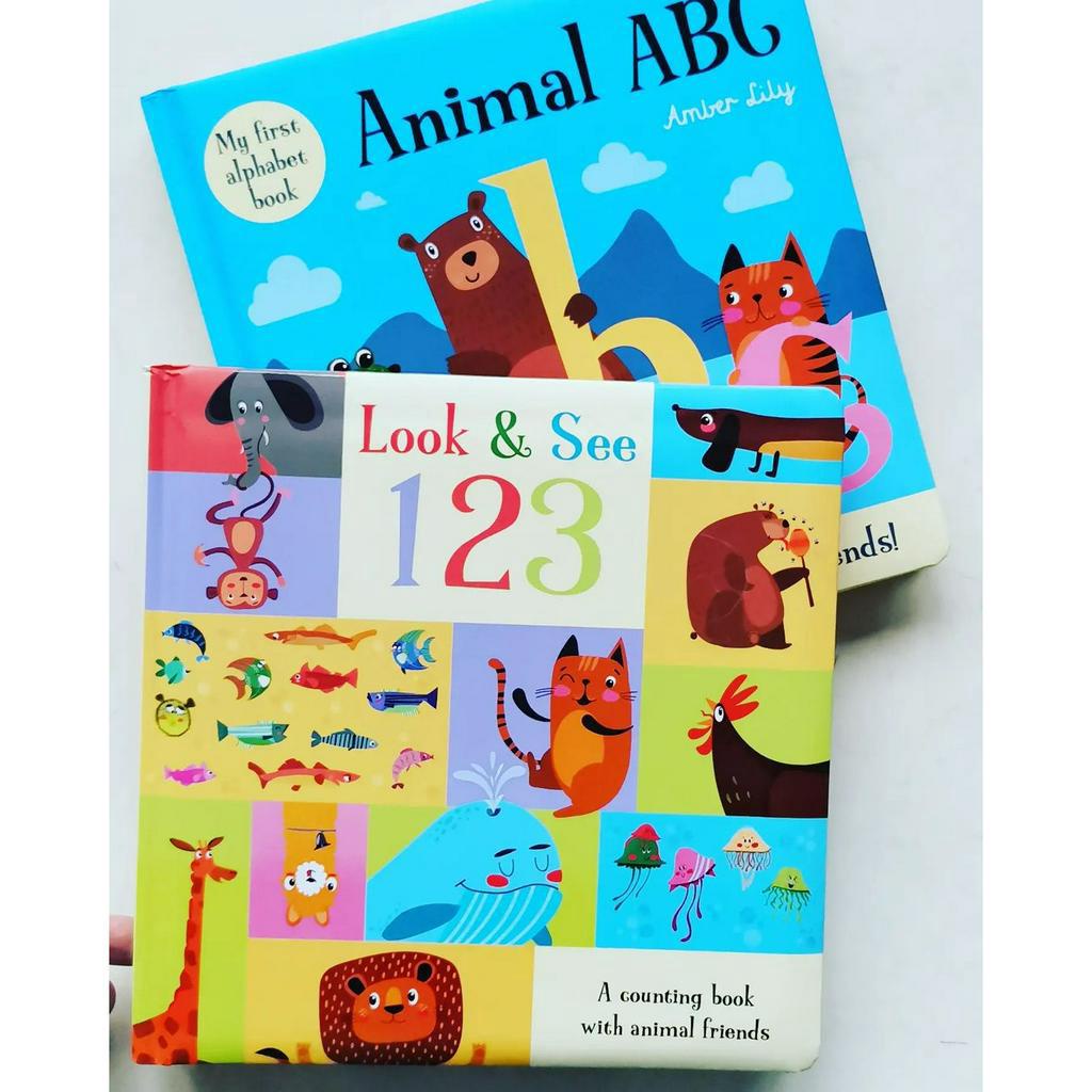 Look & See Animal ABC / Look and See 123 [Padded Board Book] | Shopee ...