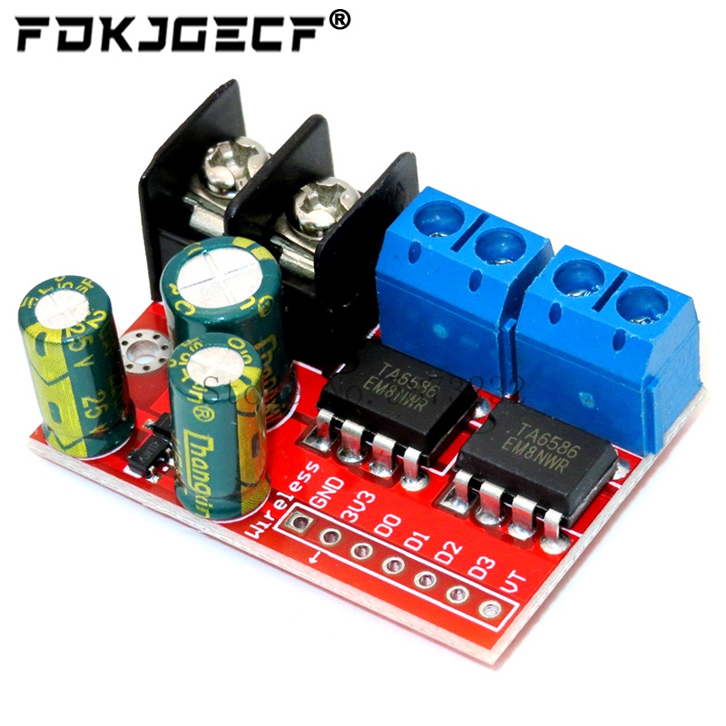 H Bridge Remote Control 5A 3V-14V Dual DC Motor Drive Module Voltage ...