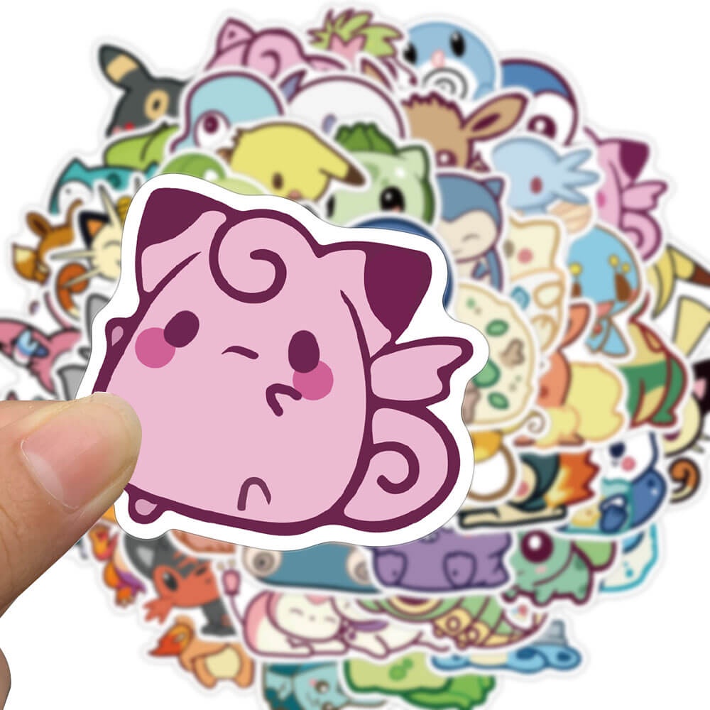[Large Stickers]50PCS pokémon stickers cute Pikachu pets Stickers for ...