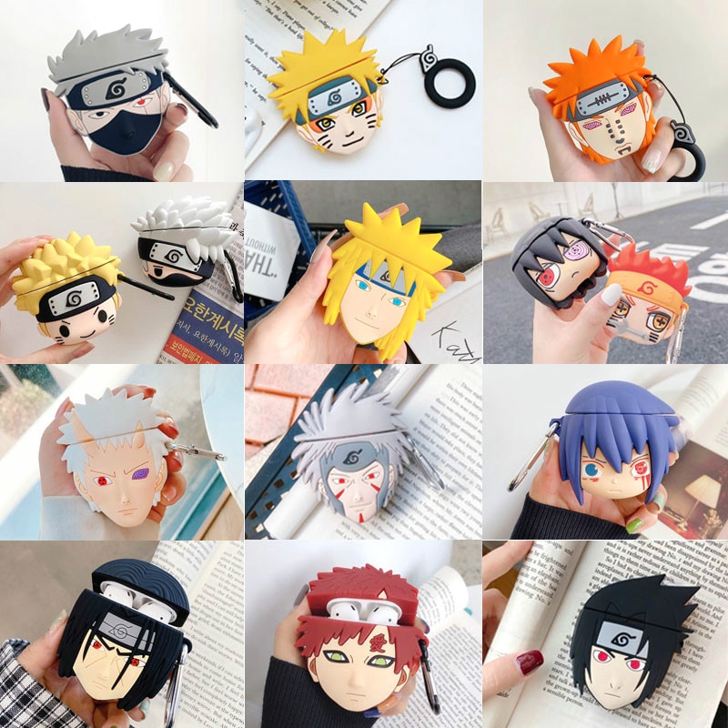 New for AirPod Case Cute Cartoon Kakashi Uzumaki Naruto Sasuke Soft ...