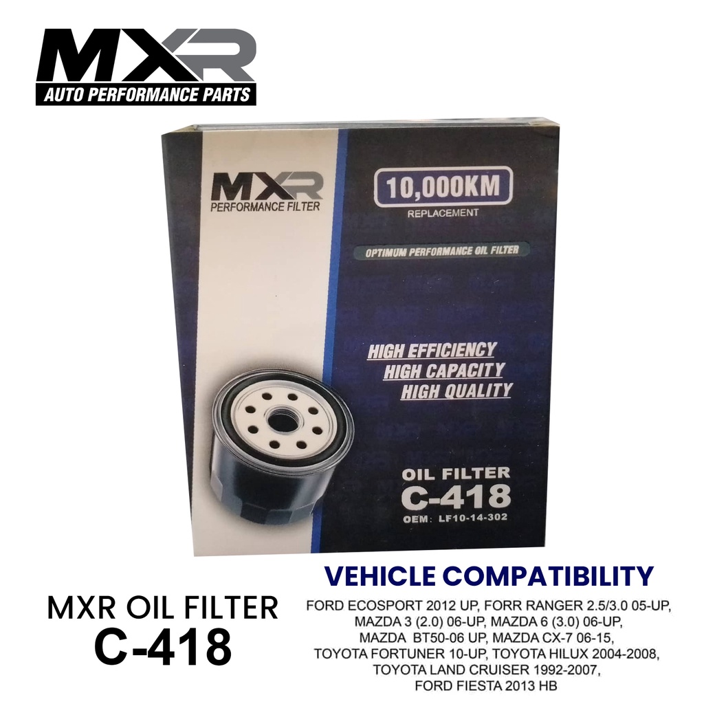 MXR OIL FILTER FOR TOYOTA FORTUNER 2010+ | Shopee Philippines