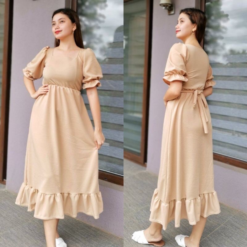 COD fashion Bonny Padded Puff Sleeve and OLIVE 3/4 puff sleeve long ...